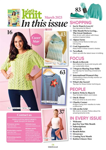 Let's Knit Magazine - Mar-23 Back Issue
