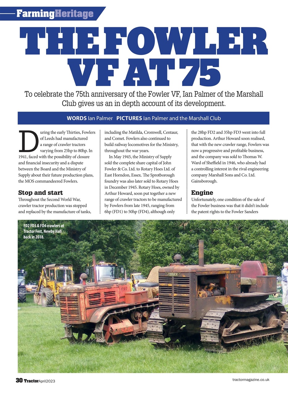 Tractor & Farming Heritage Magazine - Apr-23 Back Issue