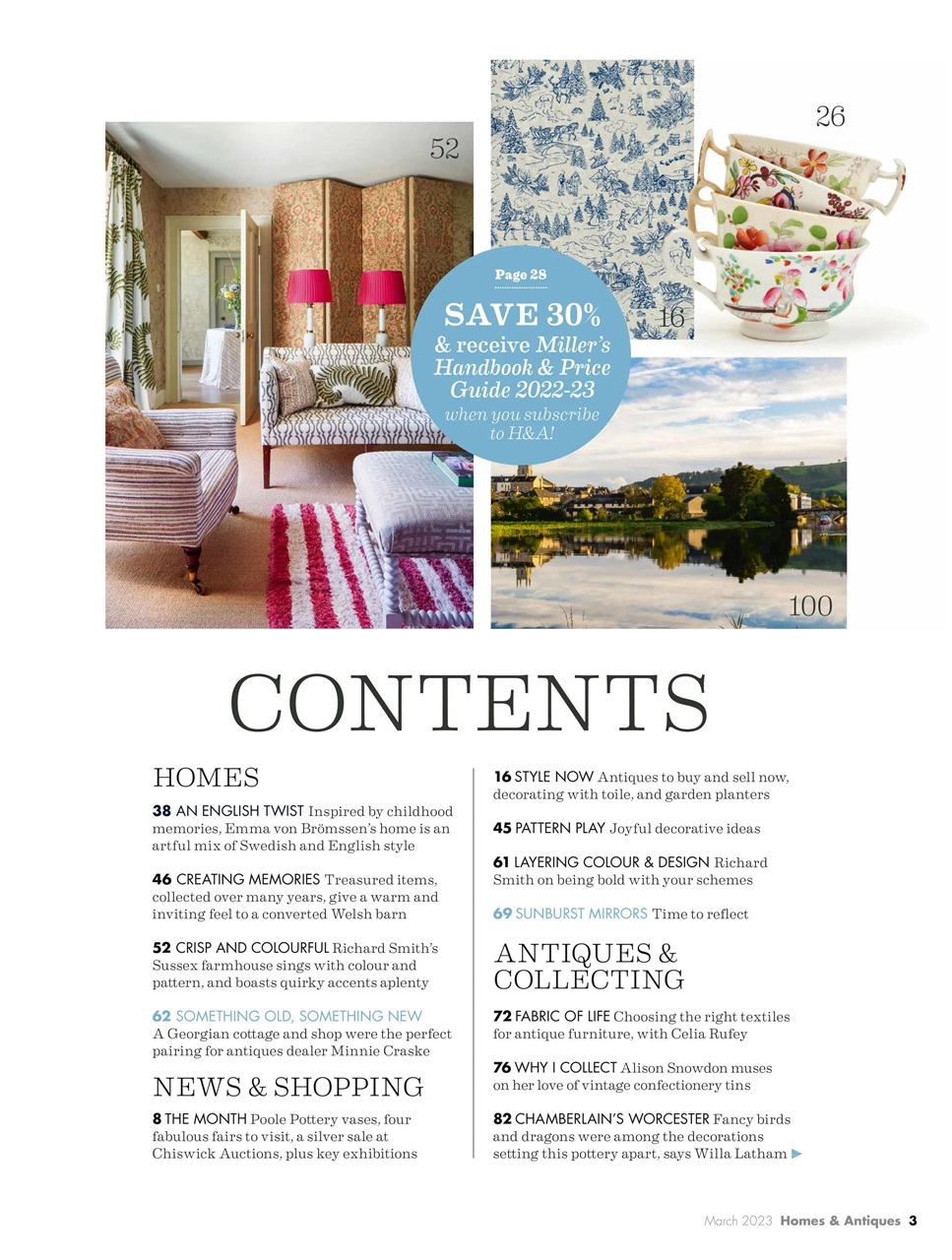 Homes & Antiques Magazine - March 2023 Back Issue
