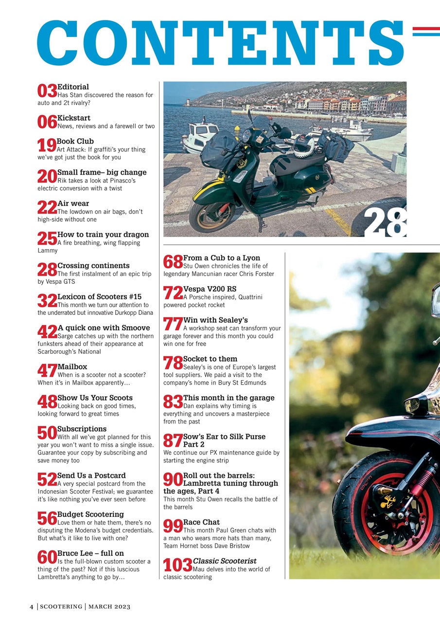 Scootering Magazine - March 2023 Back Issue