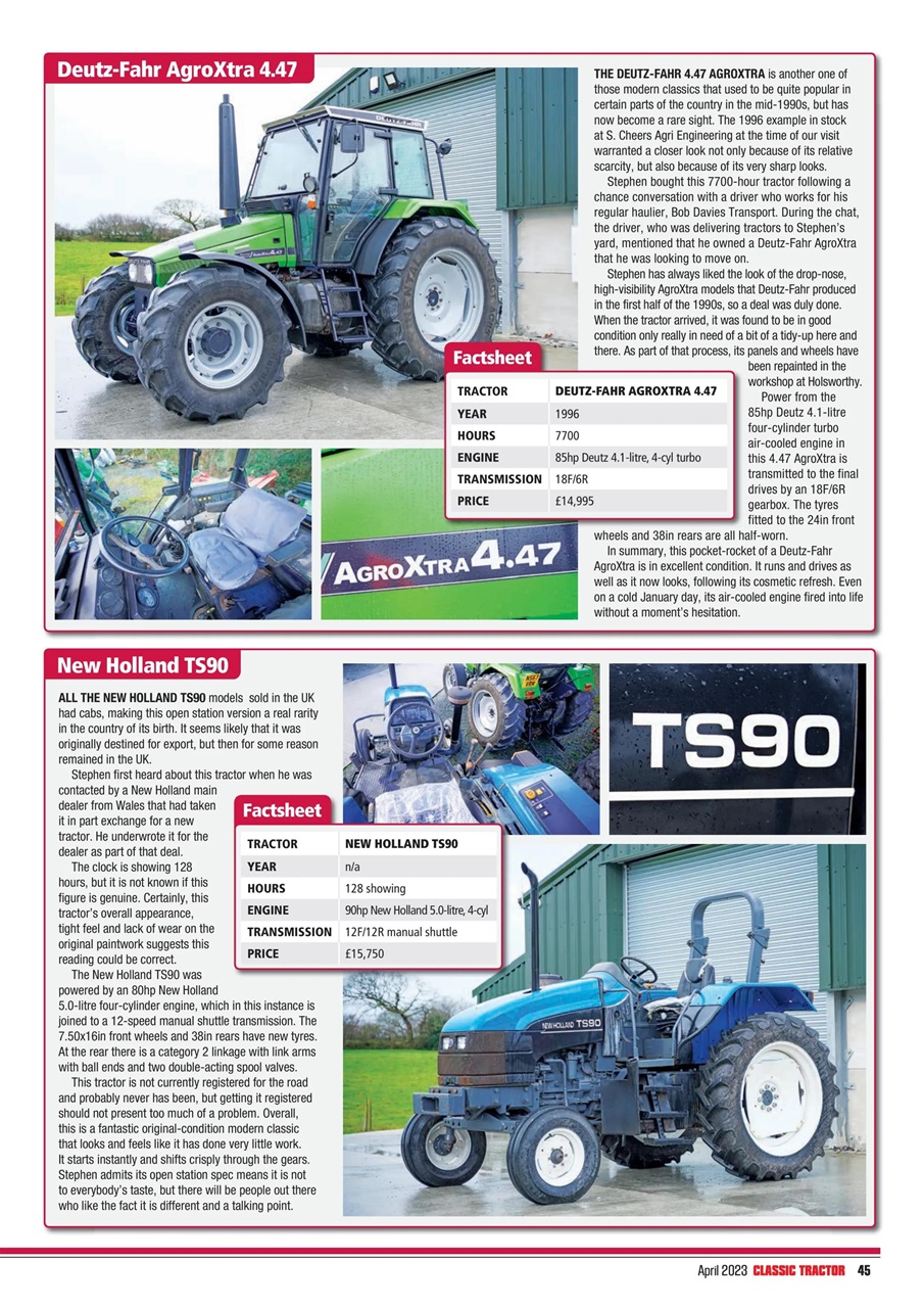 Classic Tractor Magazine - April 2023 Subscriptions | Pocketmags