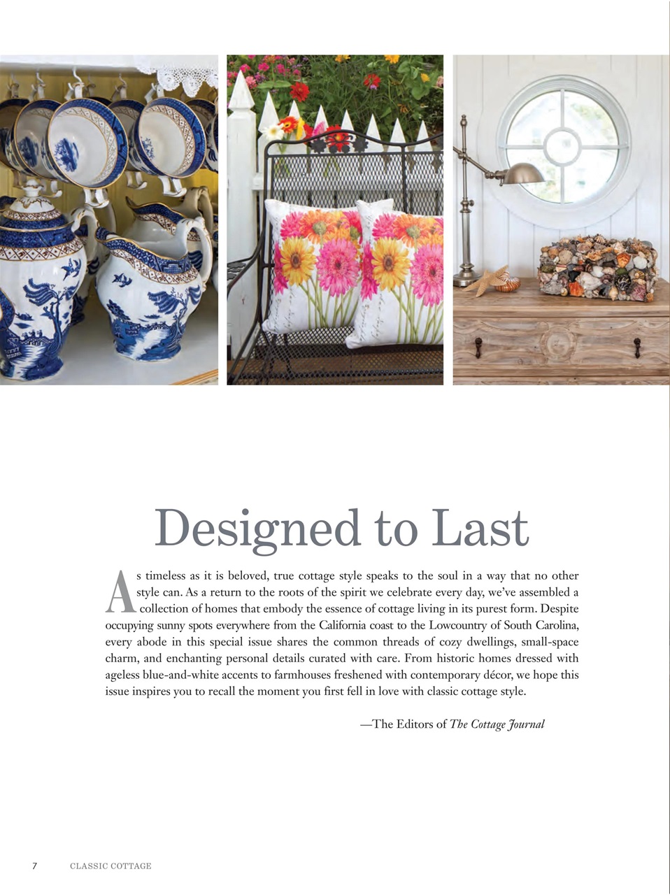 The Cottage Journal Magazine - Classic Cottage 2022 Special Issue