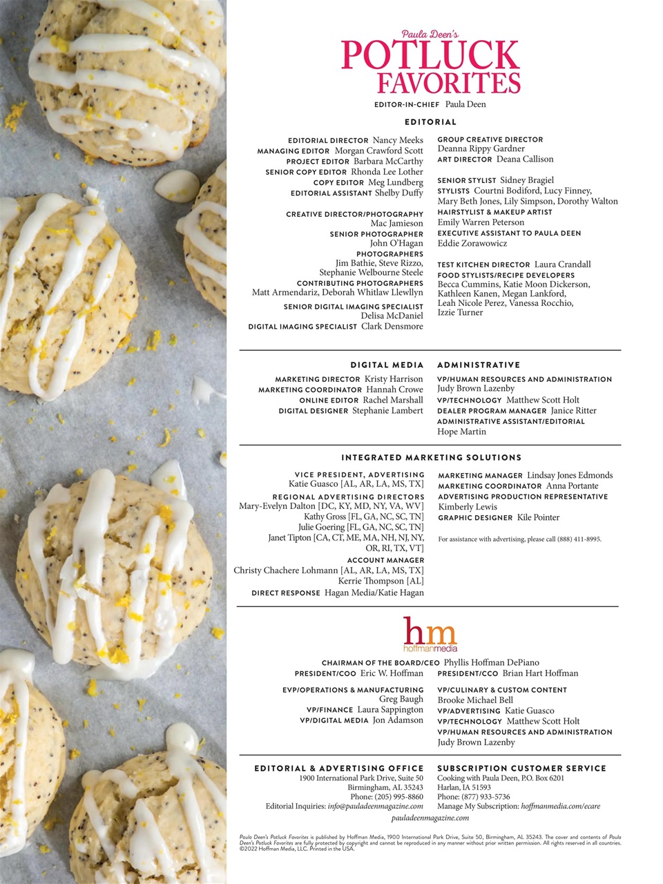 Cooking with Paula Deen Magazine - Potluck Dishes 2022 Special Issue