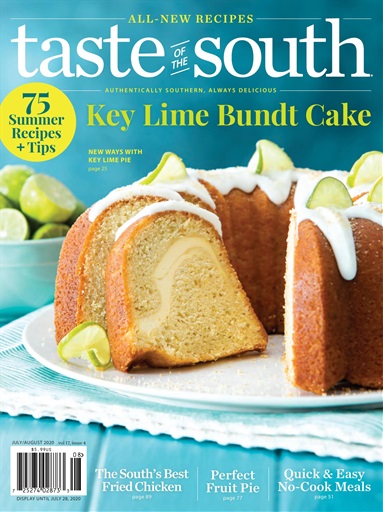 Taste of the South Magazine - July/August 2020 Back Issue
