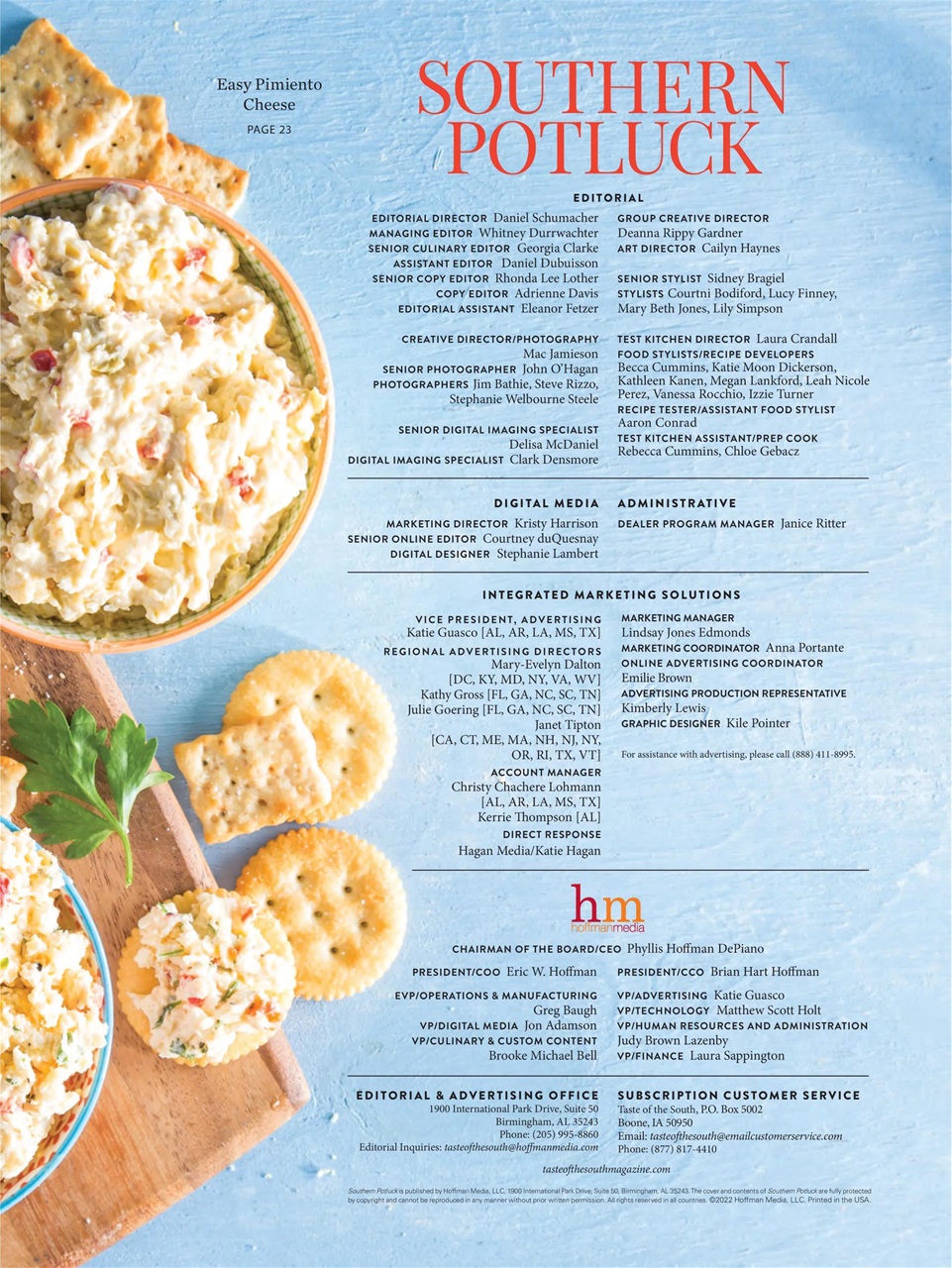 Taste of the South Magazine - Southern Potluck 2022 Special Issue