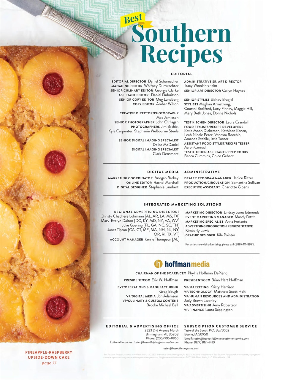 Taste of the South Magazine - Southern Recipes 2023 Special Issue