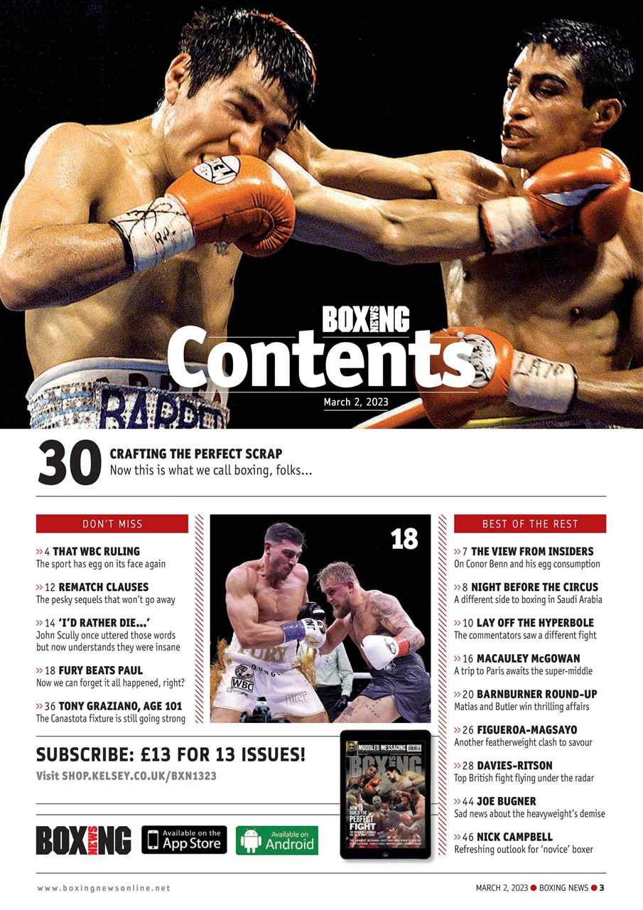 Boxing News Magazine - 2-Mar 2023 Back Issue