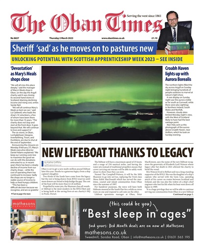 The Oban Times & Lochaber Times Magazine - 2nd March, 2023 Back Issue