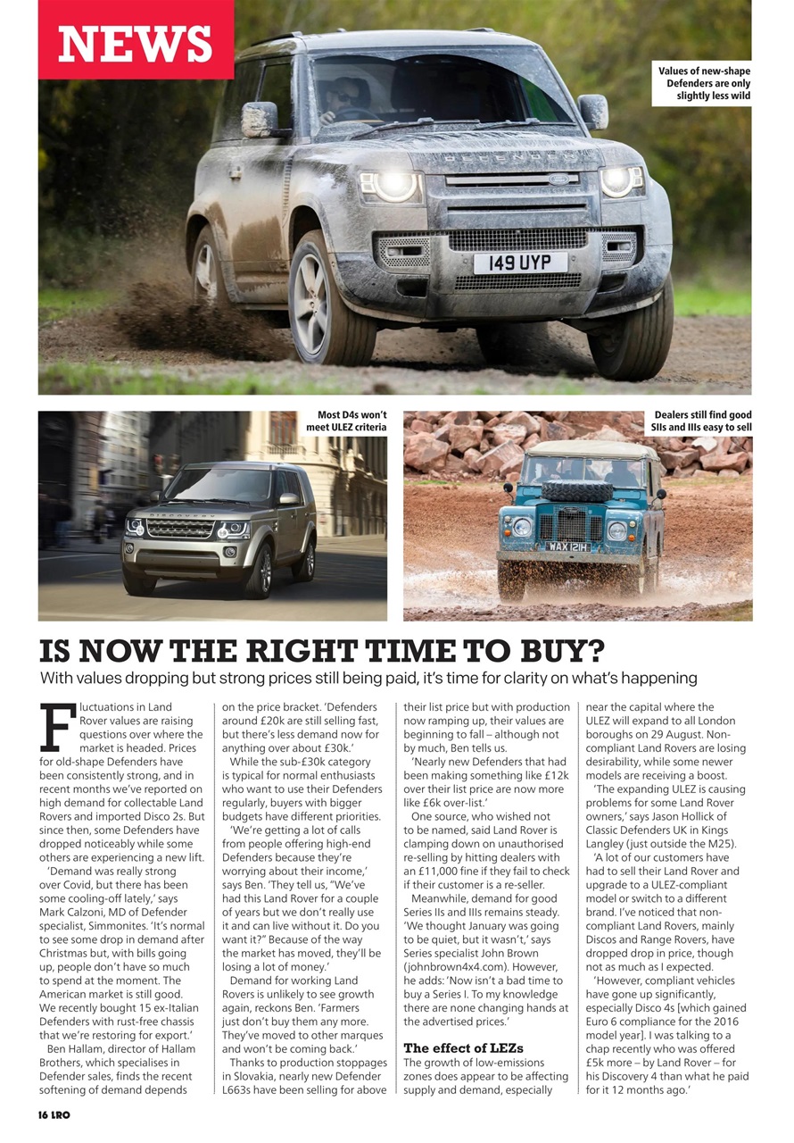 Land Rover Owner Magazine - Sprg-23 Back Issue