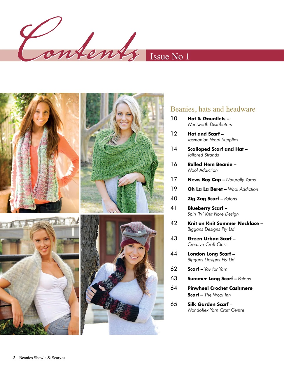 Beanies Shawls and Scarves Magazine - FREE Sample Issue Special Issue