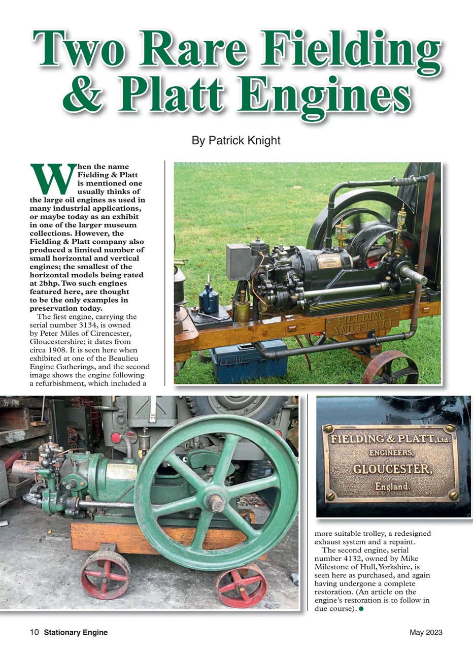 Stationary Engine Magazine - May-23 Back Issue