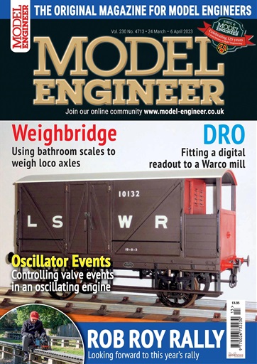 Model Engineer Magazine - Issue 4713 Back Issue