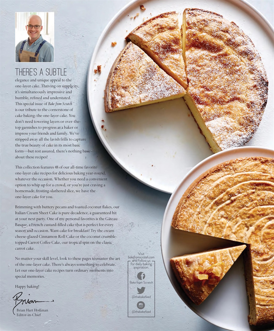 Bake from Scratch Magazine - One-Layer Cakes 2018 Special Issue