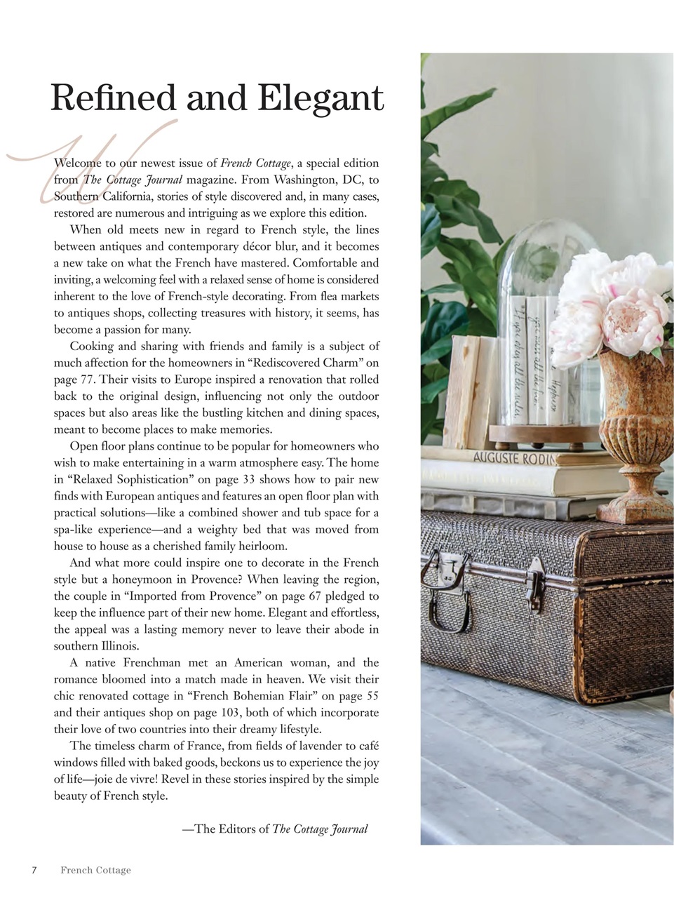 The Cottage Journal Magazine - French Cottage 2019 Special Issue