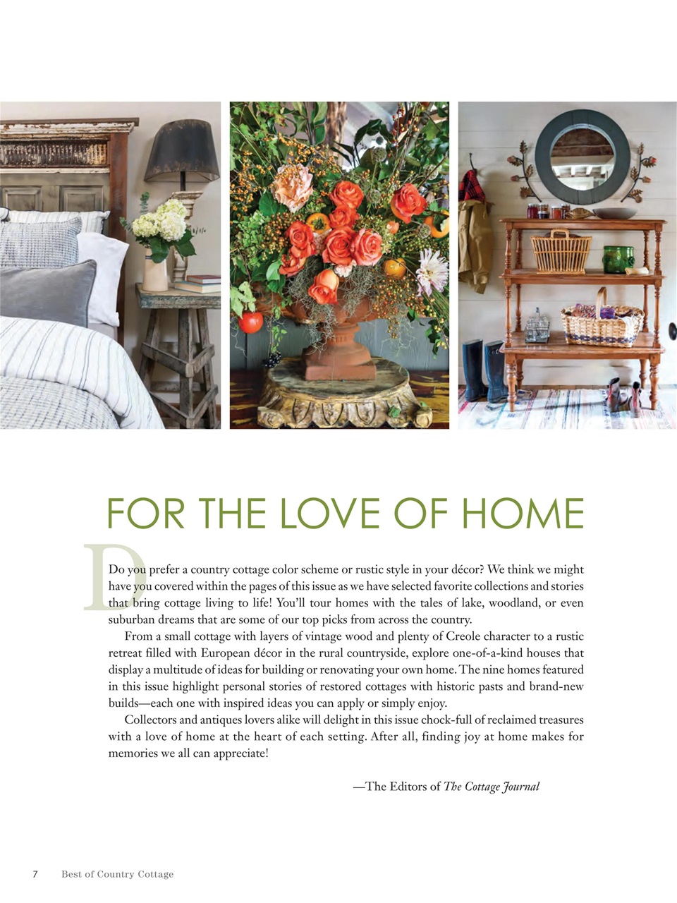 The Cottage Journal Magazine - Best of Country Cottage 2021 Special Issue