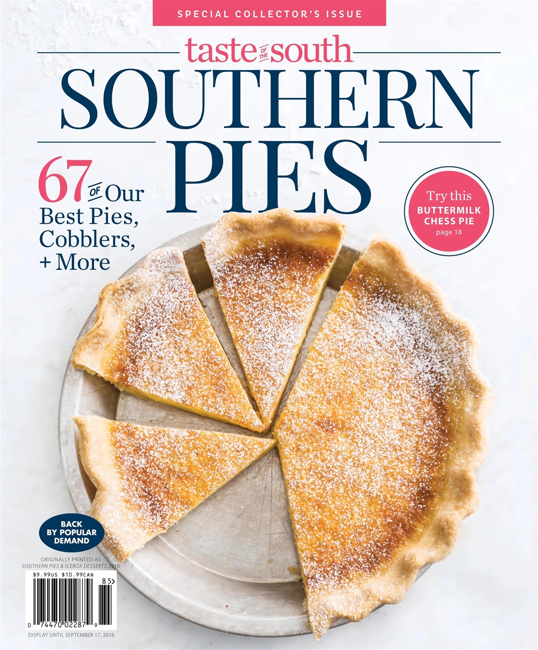 Taste of the South Magazine - Pies 2018 Special Issue