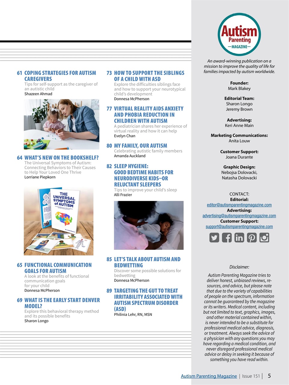 Autism Parenting Magazine - Issue 151 Back Issue