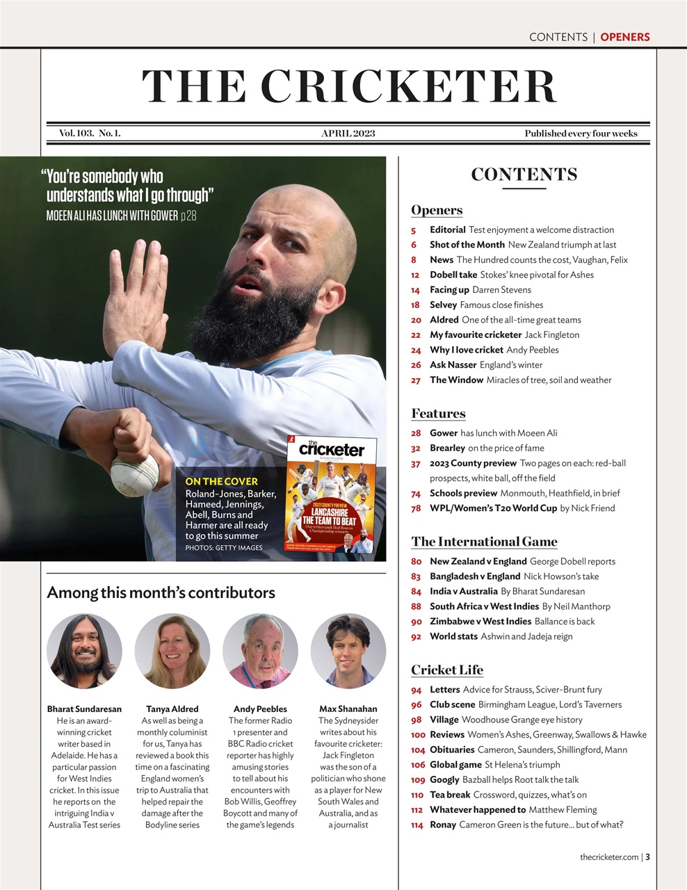 The Cricketer Magazine - April 2023 Back Issue