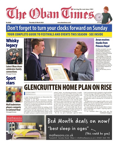 The Oban Times & Lochaber Times Magazine - 23rd March, 2023 Back Issue