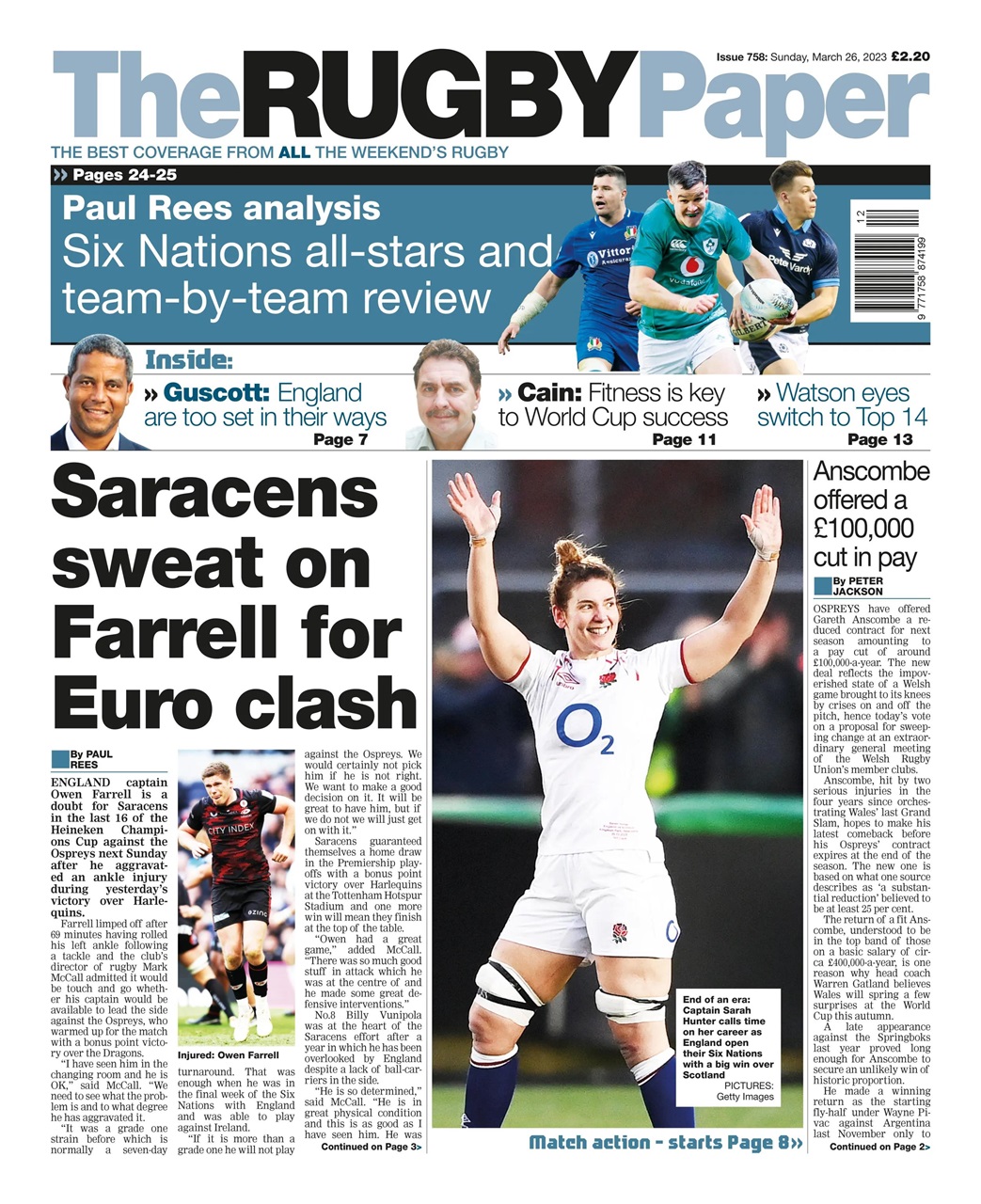 The Rugby Paper Magazine - 26-Mar-2023 Back Issue