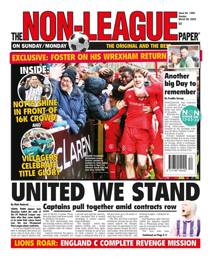 The Non-League Football Paper Magazine - 26-Mar-2023 Back Issue