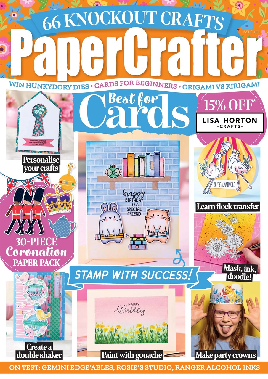 PaperCrafter Magazine Subscriptions and No.185 Issue