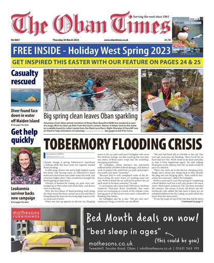 The Oban Times & Lochaber Times Magazine - 30th March, 2023 Back Issue