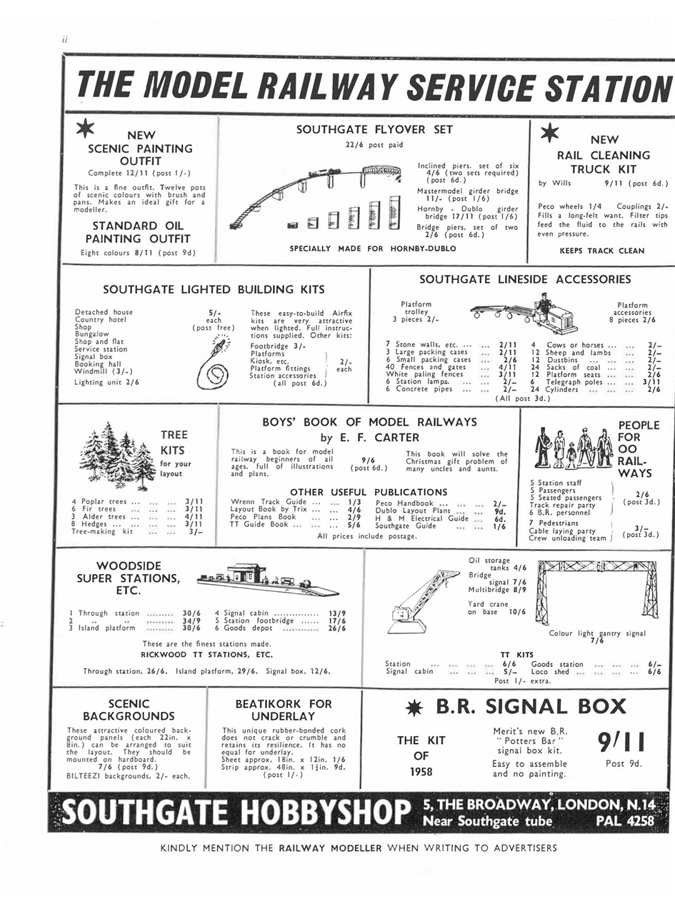 Railway Modeller Magazine - December 1958 Back Issue