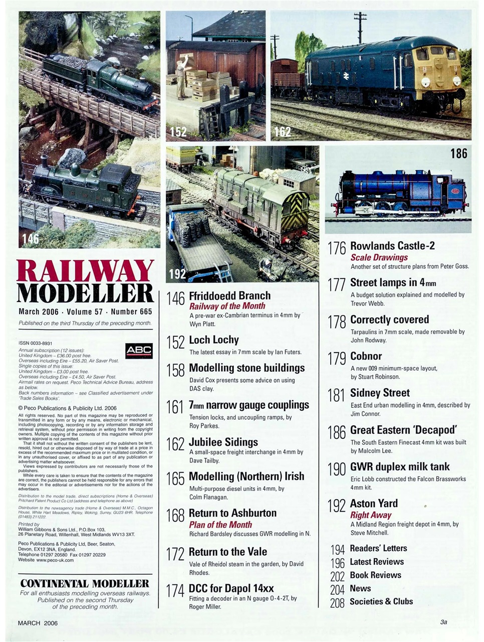 Railway Modeller Magazine - March 2006 Back Issue