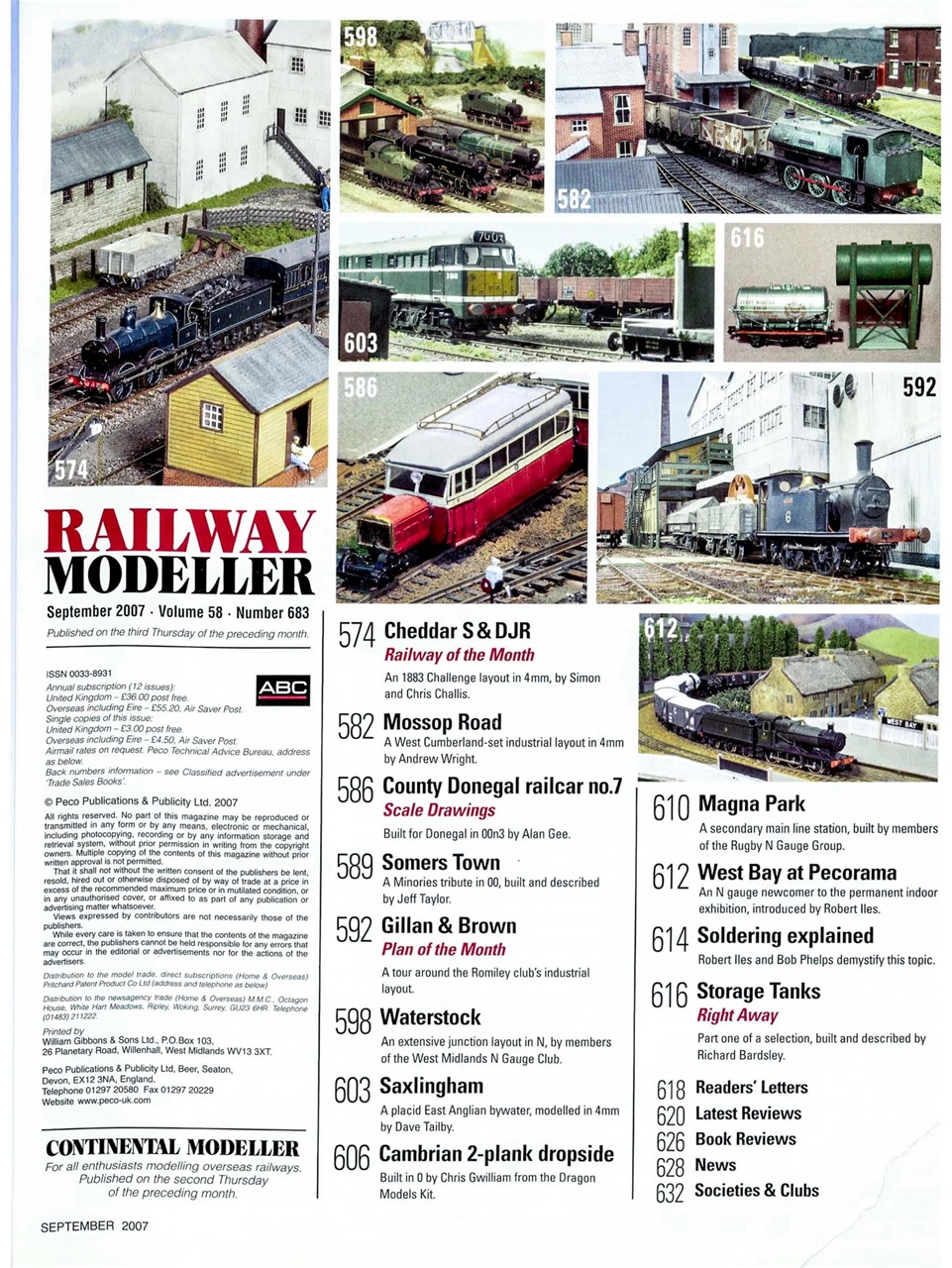Railway Modeller Magazine - September 2007 Back Issue