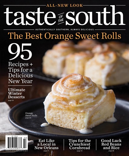 Taste of the South Magazine - January/February 2019 Back Issue