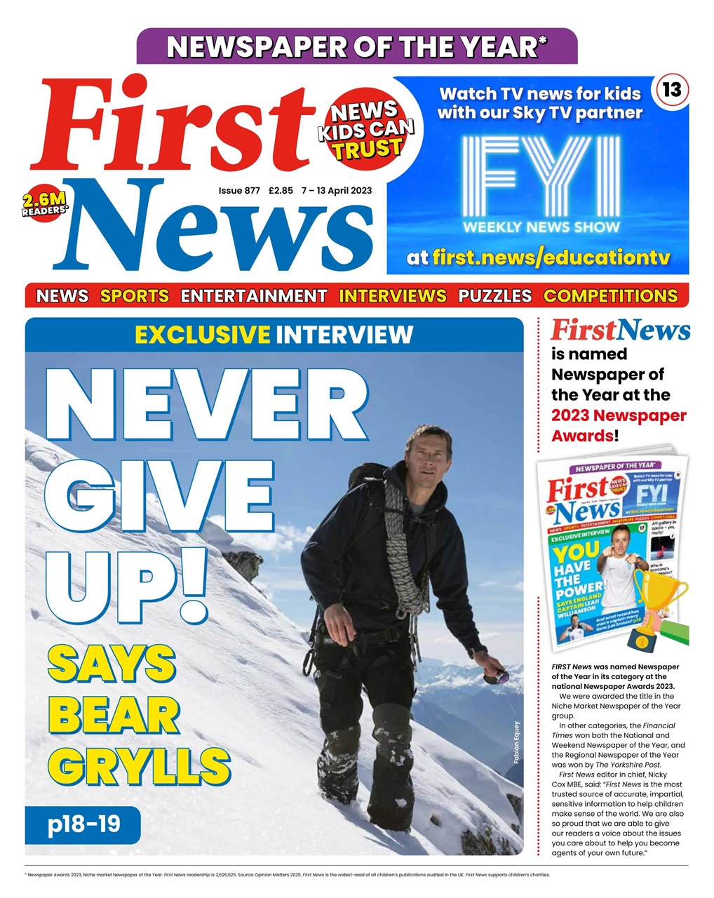 First News Magazine - First News Issue 877 Back Issue