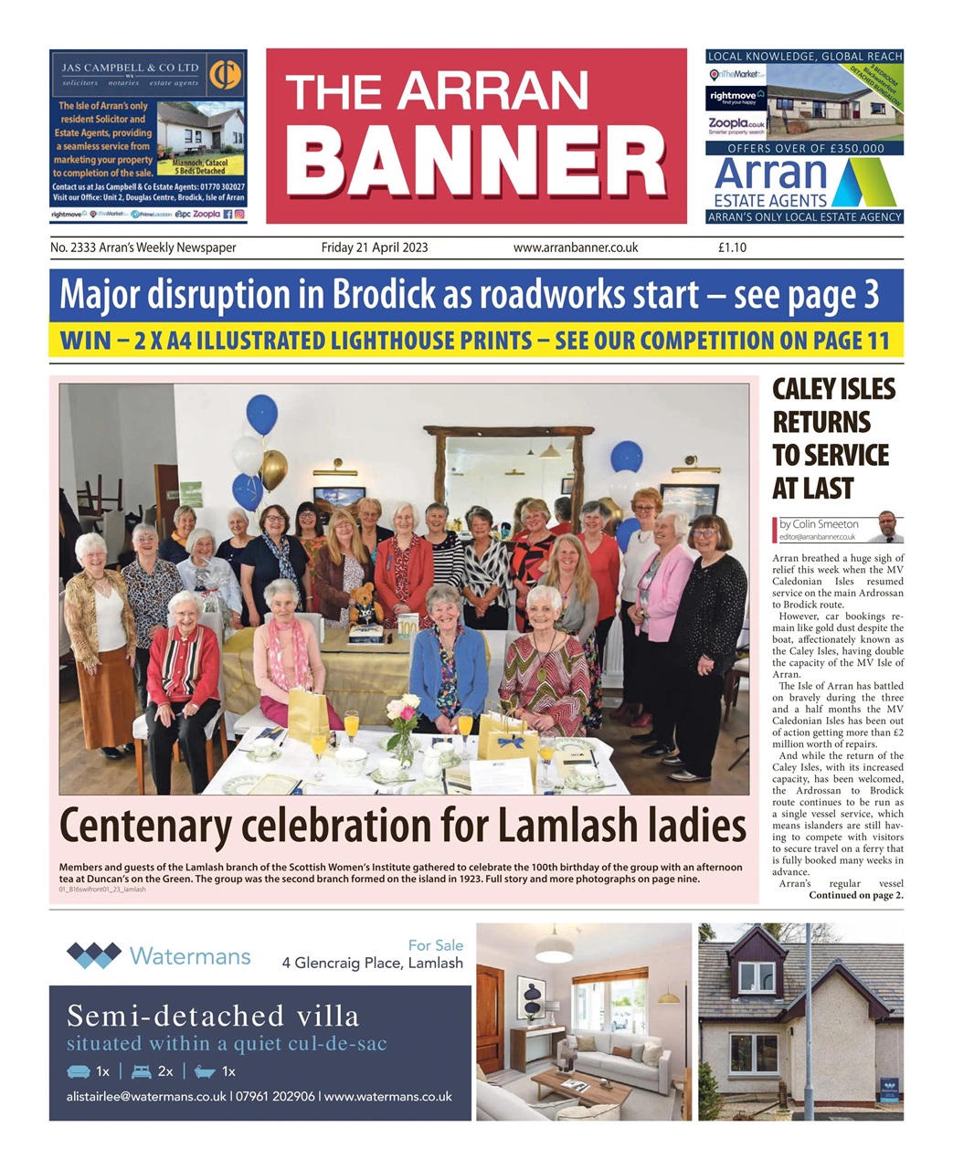 Arran Banner Magazine - 21st April 2023 Back Issue