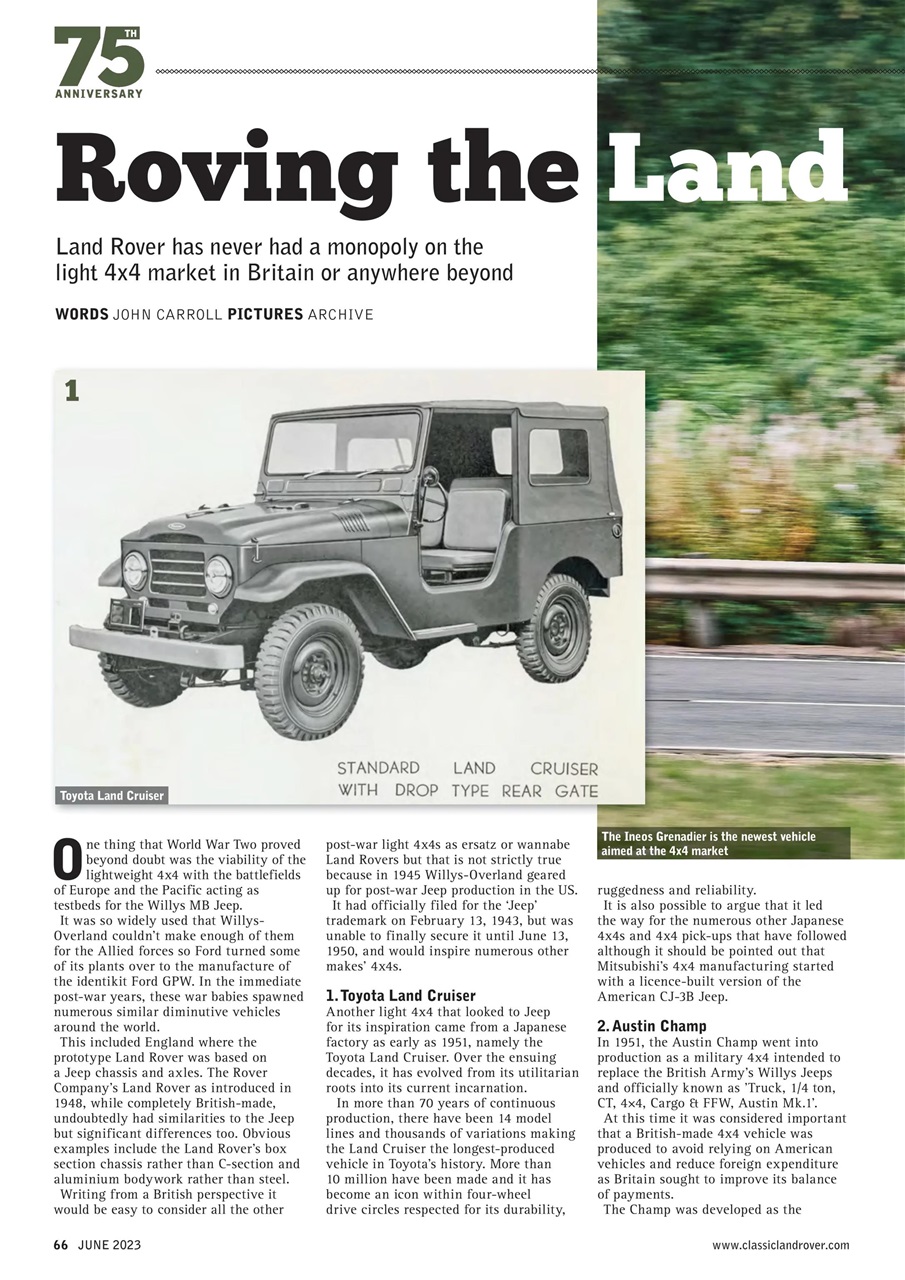 Classic Land Rover Magazine - June 2023 Back Issue