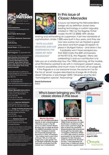 Classic Mercedes Magazine - Issue 43 Subscriptions | Pocketmags