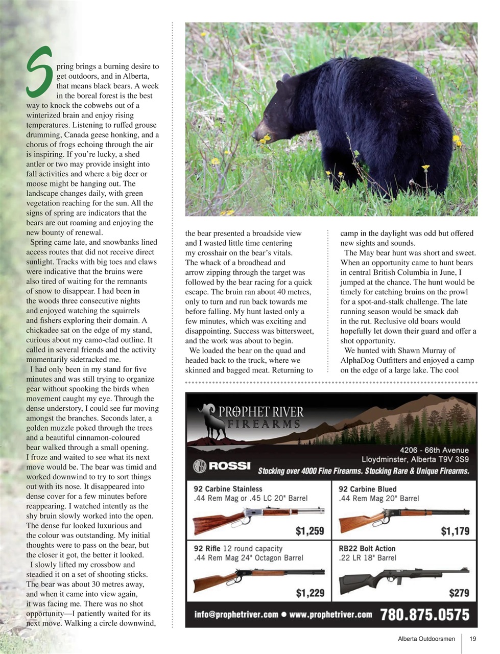 Alberta Outdoors Magazine - Volume 25 Issue 1 Back Issue