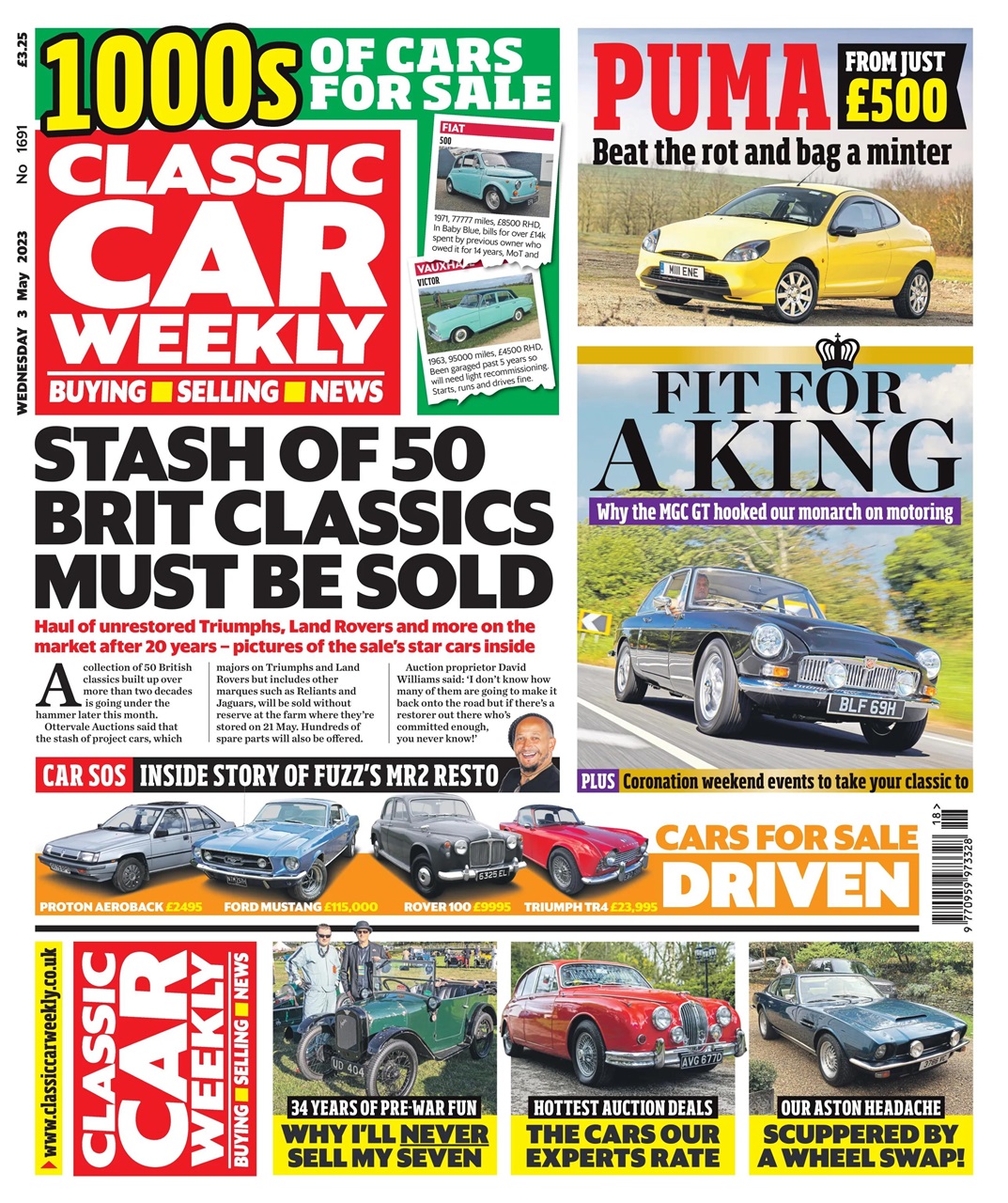 Classic Car Weekly Magazine - 3-May-2023 Back Issue