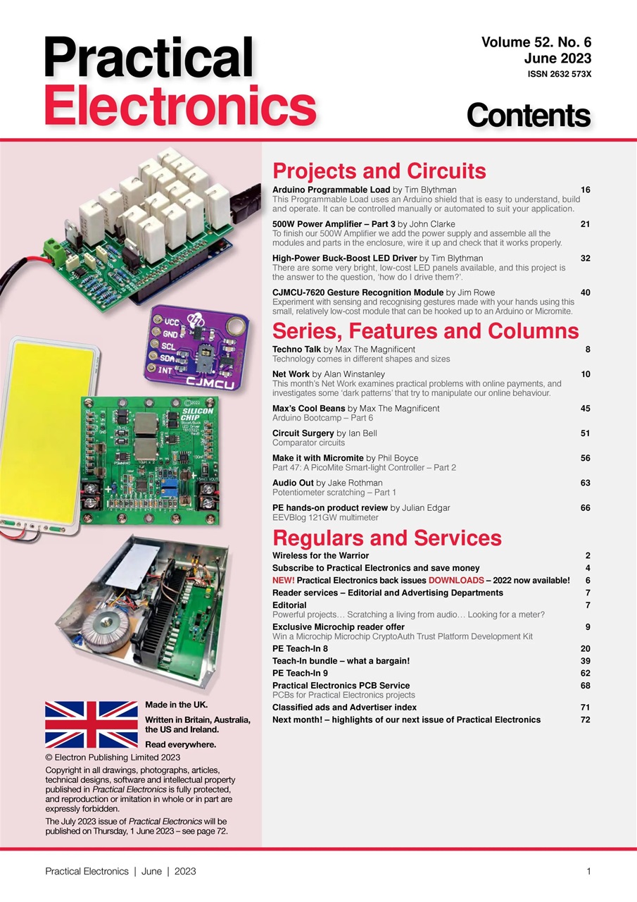 Practical Electronics Magazine - June 2023 Back Issue