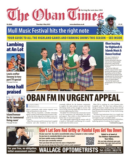 The Oban Times & Lochaber Times Magazine - 4th May 2023 Zurück Ausgabe
