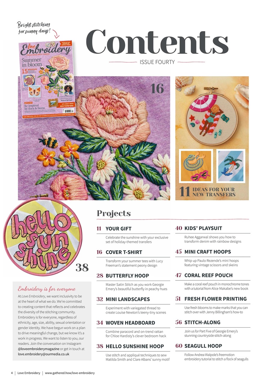 Love Embroidery Magazine - Issue 40 Back Issue