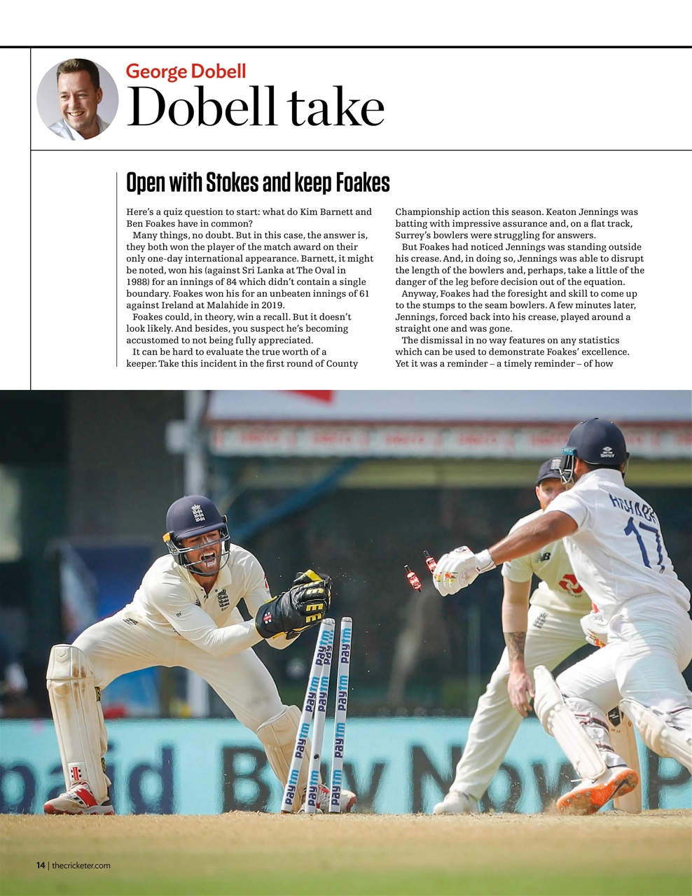 The Cricketer Magazine - June 2023 Back Issue