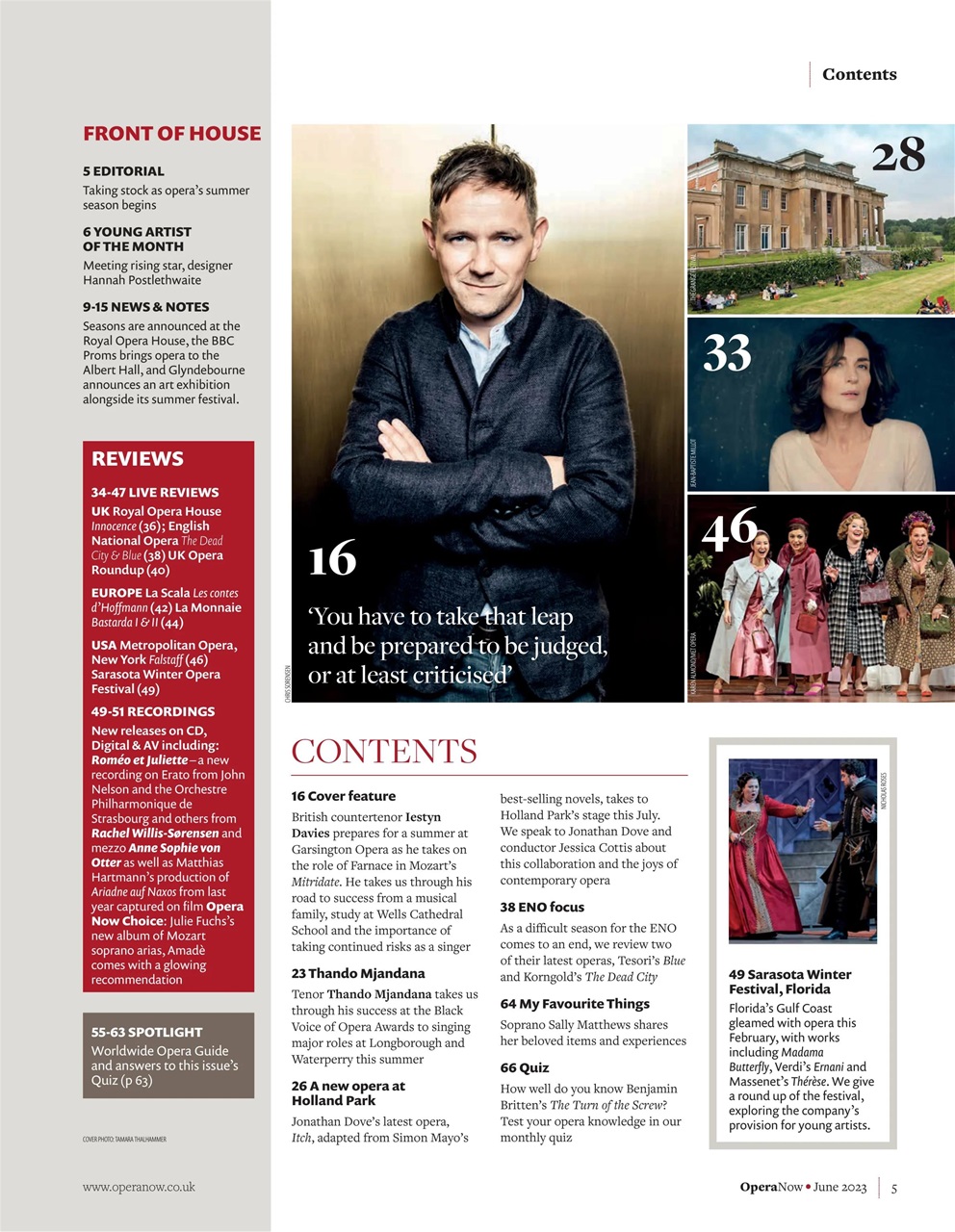 Opera Now Magazine - June 23 Back Issue