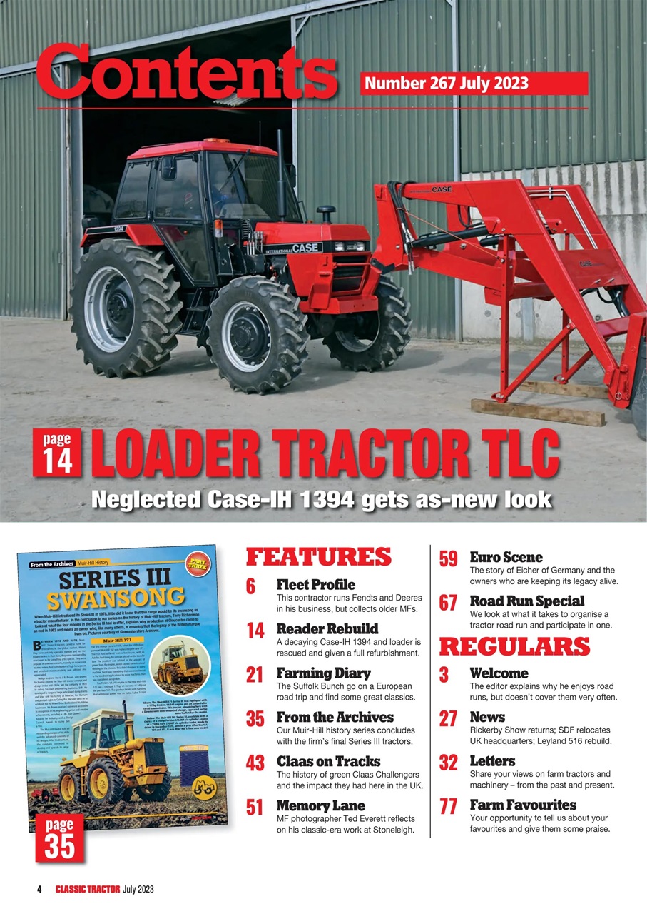 Classic Tractor Magazine - July 2023 Back Issue