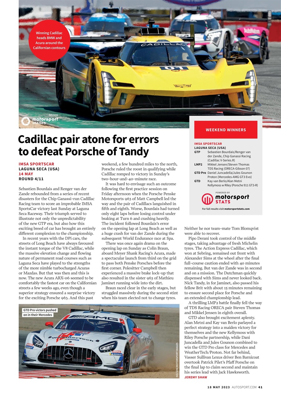Autosport Magazine - 18 May 2023 Back Issue
