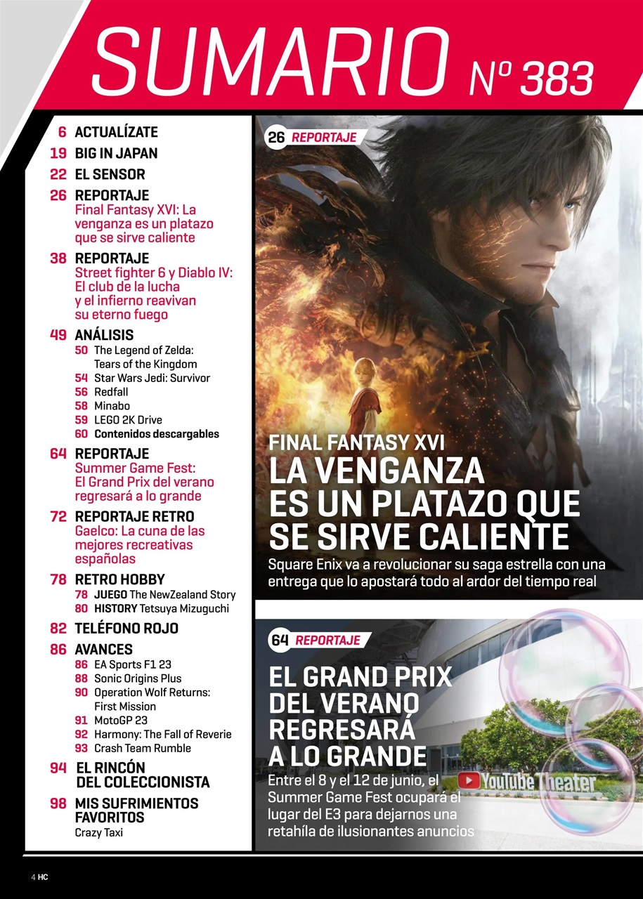 Hobby Consolas Magazine - Hobby Consolas 383 Back Issue