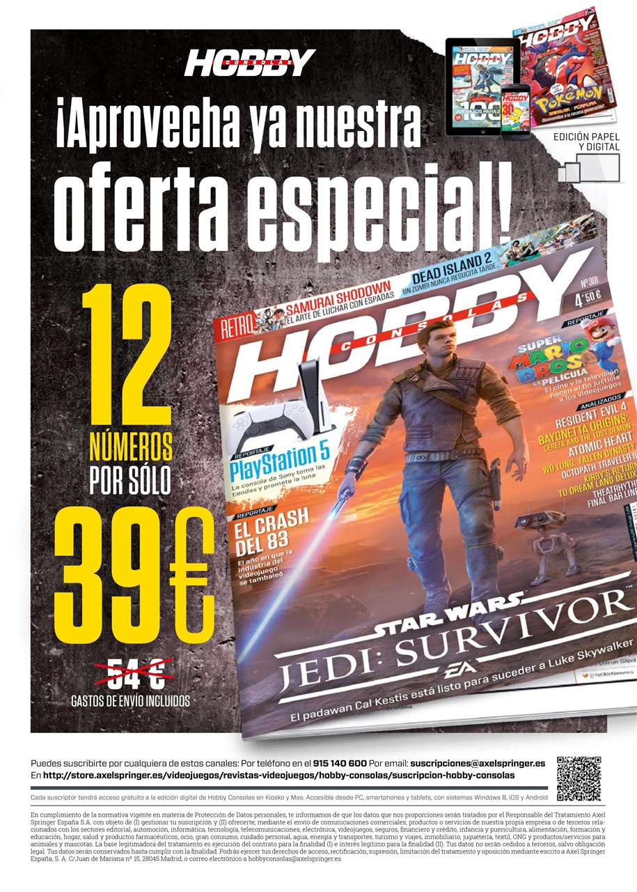 Hobby Consolas Magazine - Hobby Consolas 383 Back Issue