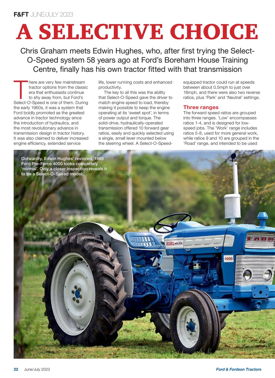 Ford & Fordson Magazine - June/July 2023 Back Issue