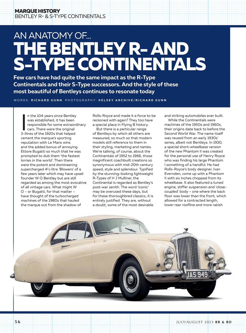 Rolls-Royce & Bentley Driver Magazine - July-Aug 2023 Back Issue