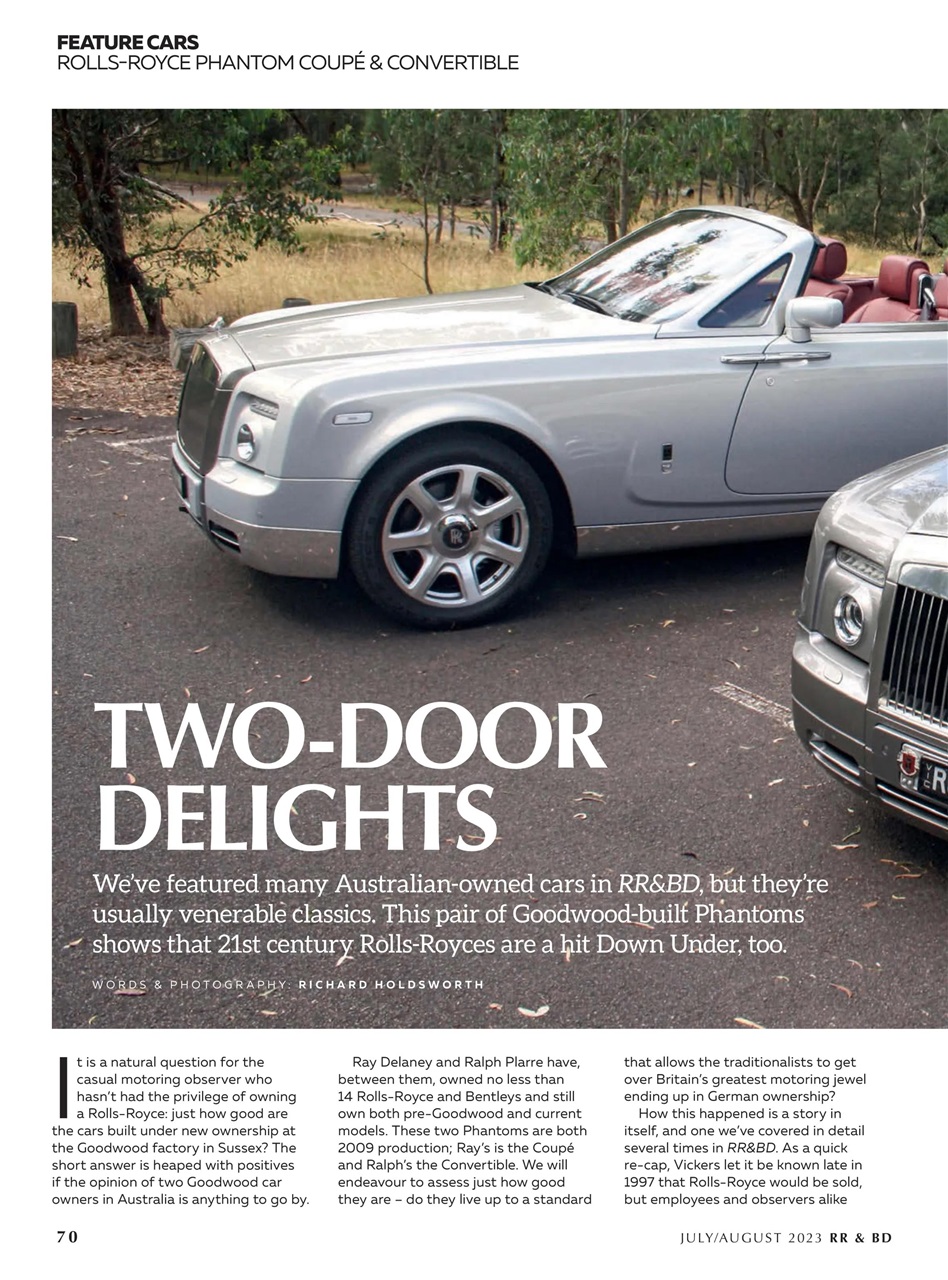 Rolls-Royce & Bentley Driver Magazine - July-Aug 2023 Back Issue