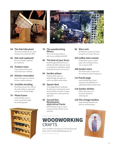 Woodworking Crafts Magazine - Issue 081 Subscriptions | Pocketmags